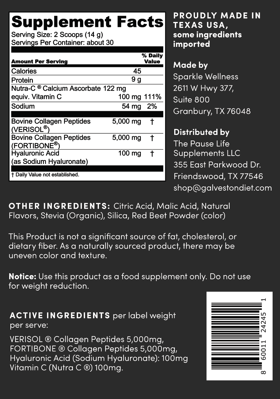 Collagen - Skin & Bone – The 'Pause Life by Dr. Mary Claire Haver